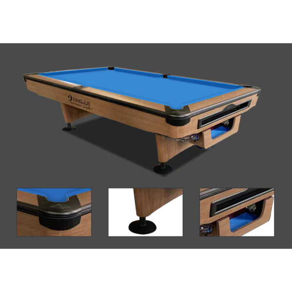 New Design! XING JUE 9-6-1W 9FT Slate Billiard Table